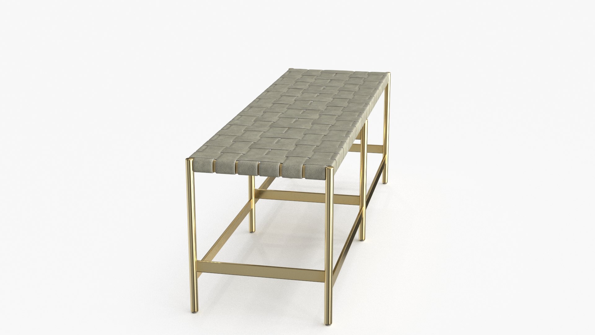 Woven Leather Upper Bench 3D model - TurboSquid 2128775