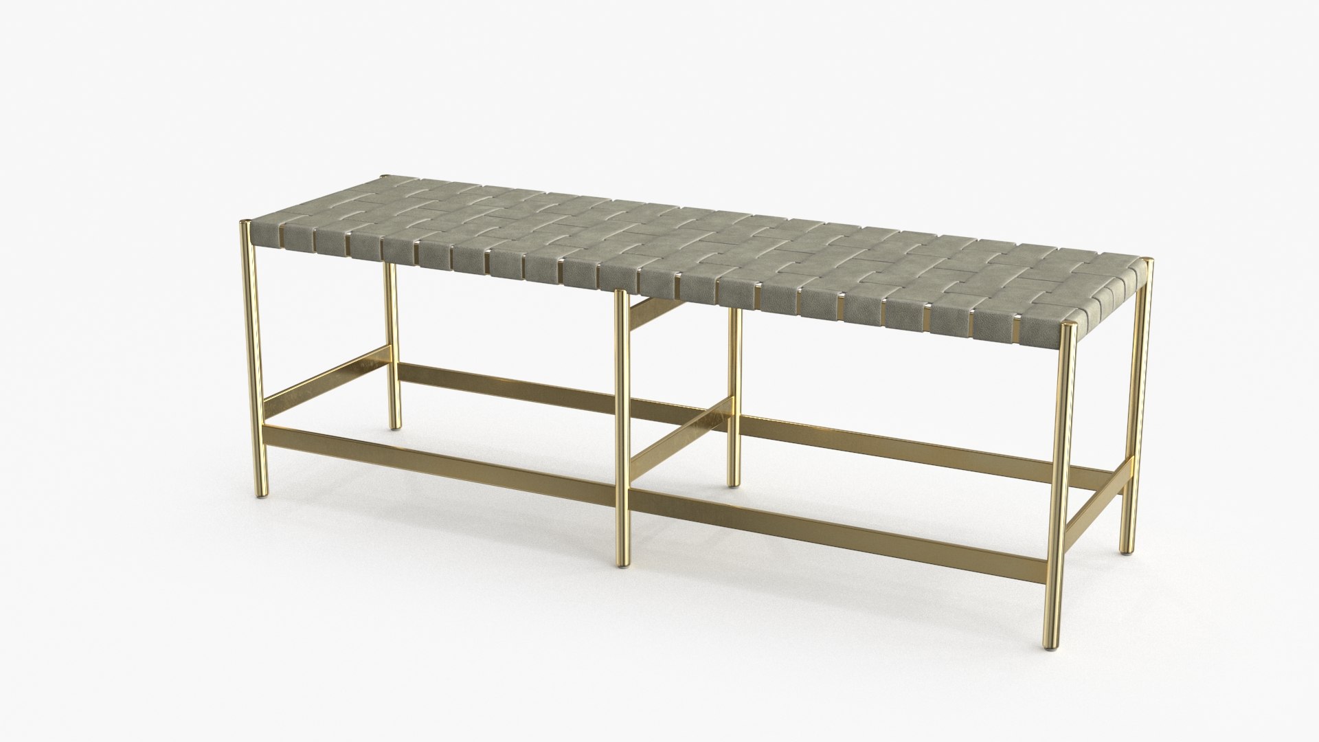 Woven Leather Upper Bench 3D model - TurboSquid 2128775