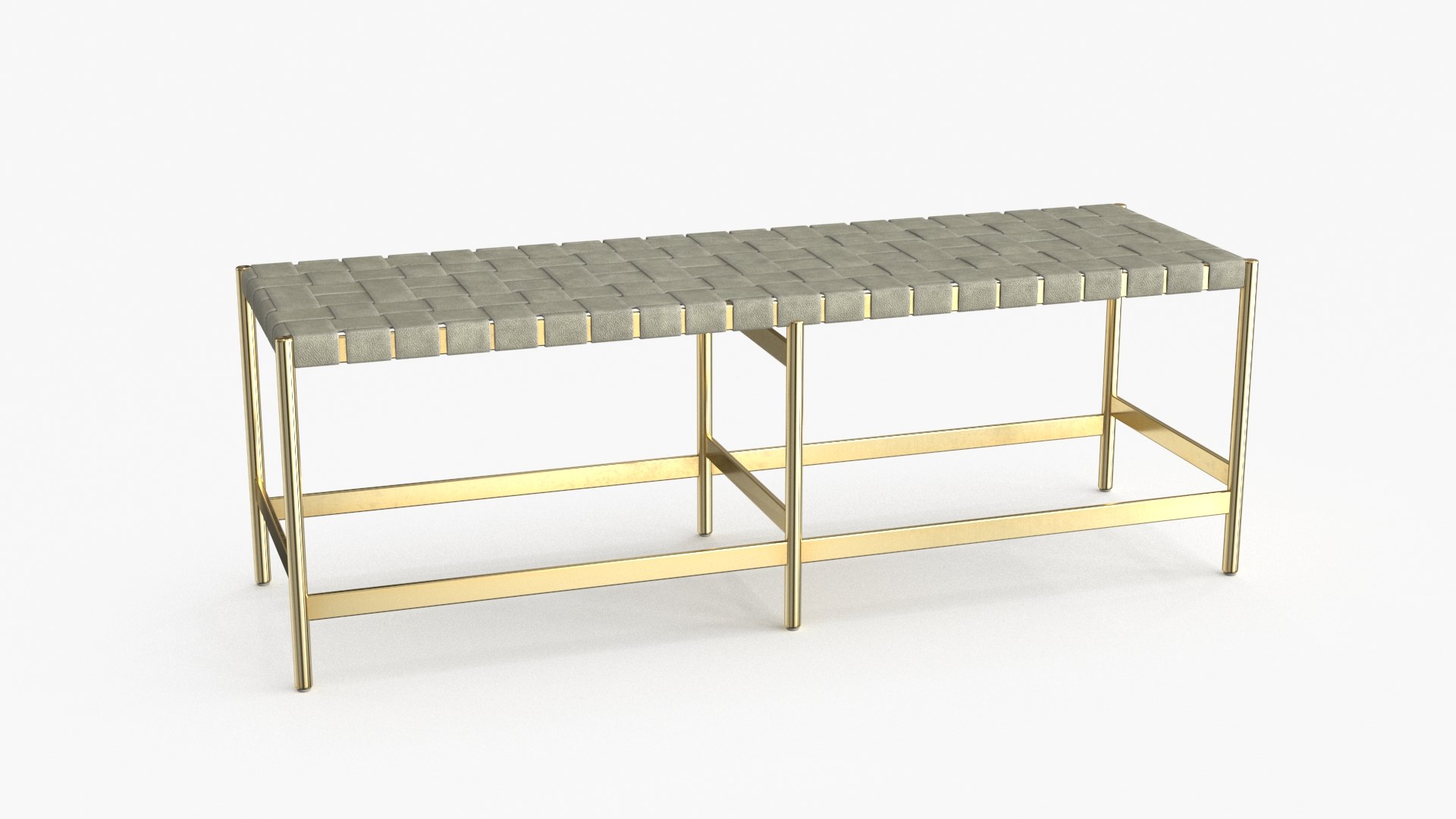 Woven Leather Upper Bench 3D model - TurboSquid 2128775