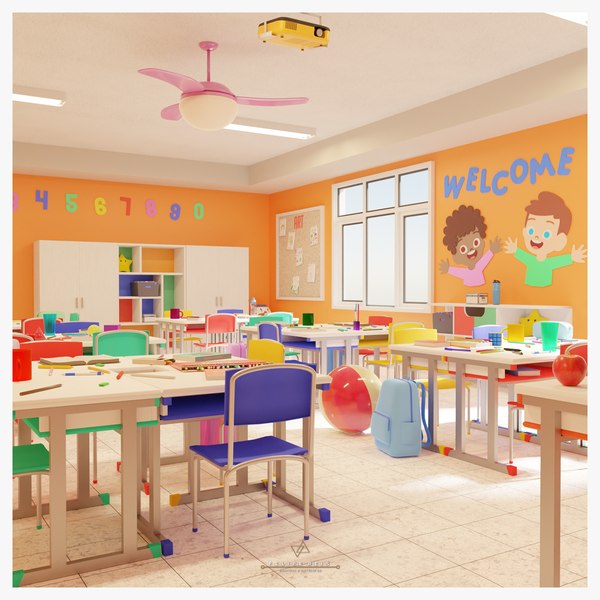 Classroom Blender Models for Download | TurboSquid