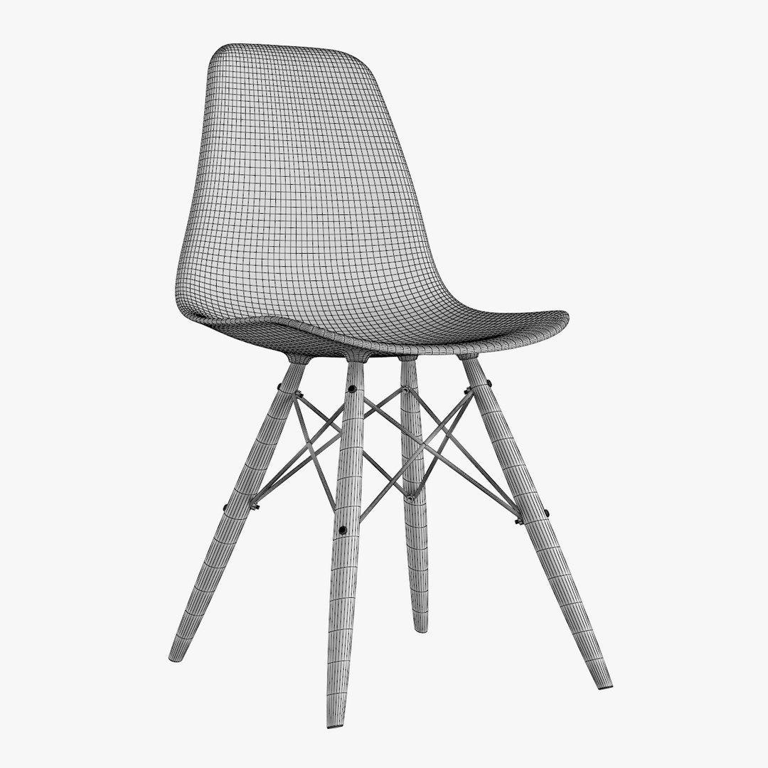Chair White Seat 3D Model - TurboSquid 1389937