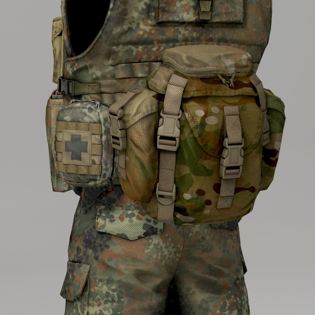3d qualitative soldier cloth set