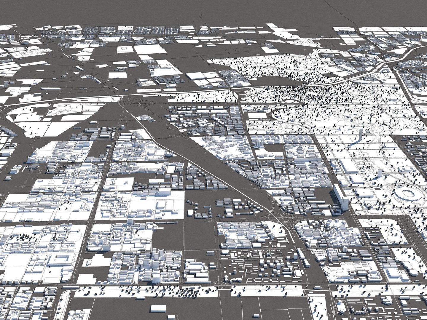 3D buildings houses maps model - TurboSquid 1438254