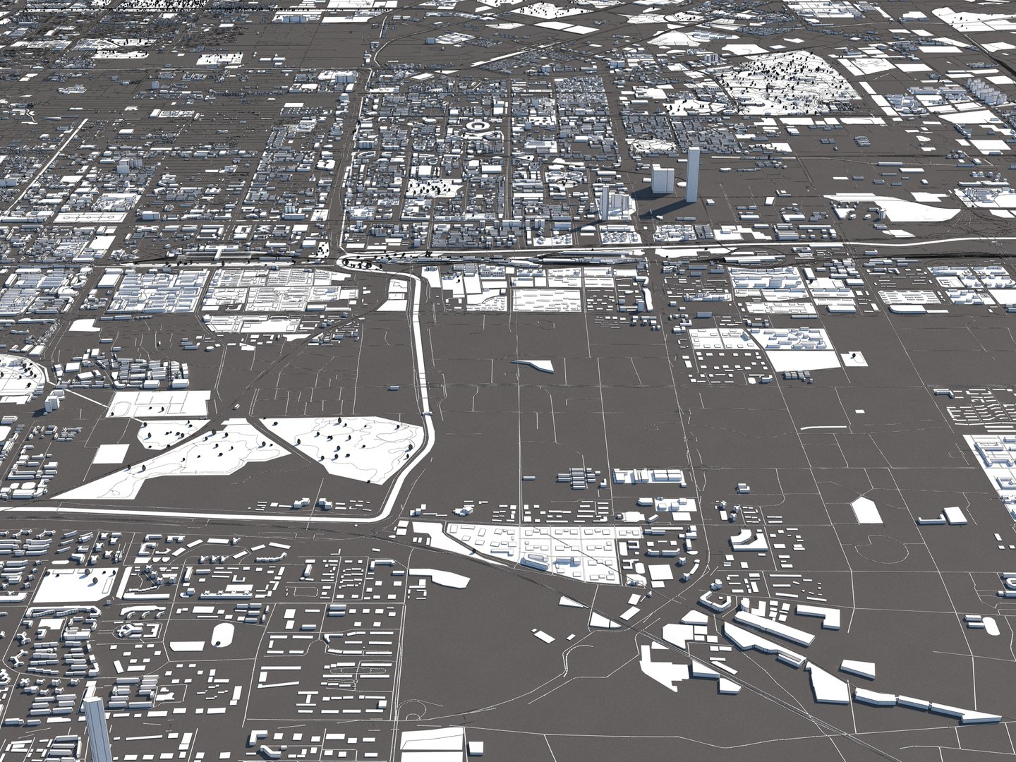 3D buildings houses maps model - TurboSquid 1438254