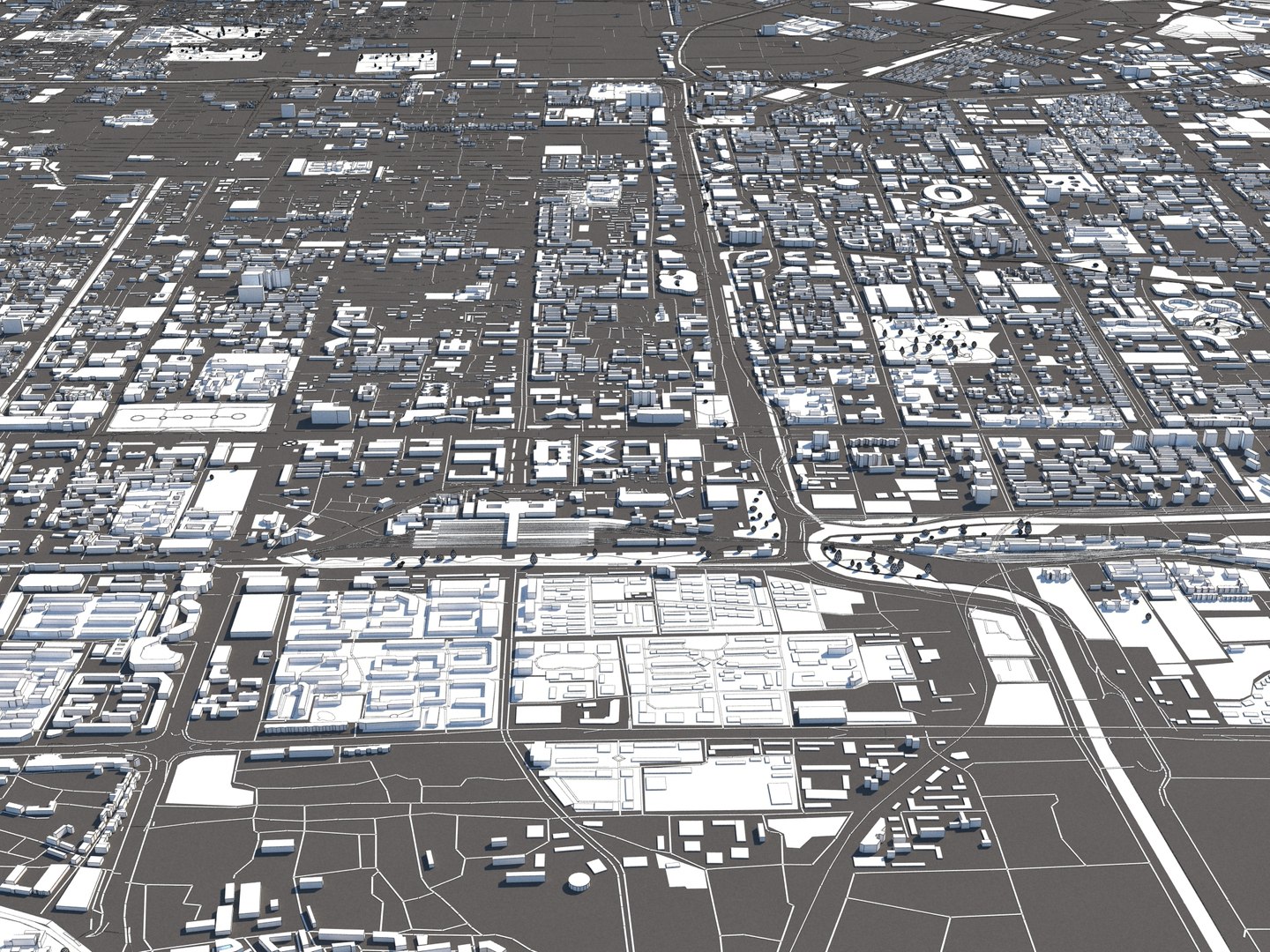 3D buildings houses maps model - TurboSquid 1438254