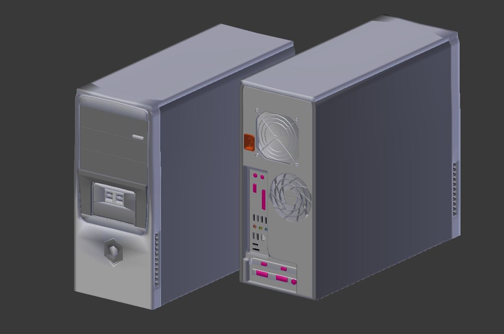 computer 3d model