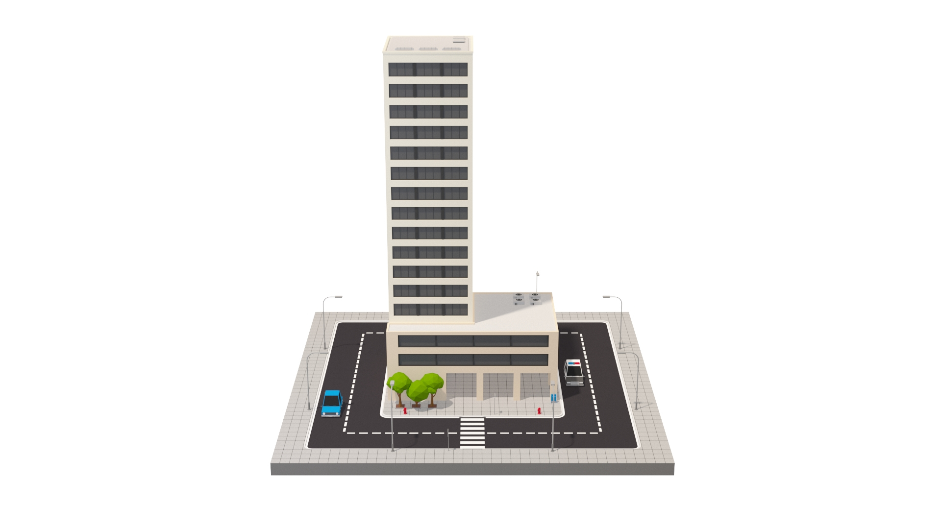 Cartoon Skyscraper 3D - TurboSquid 1854480