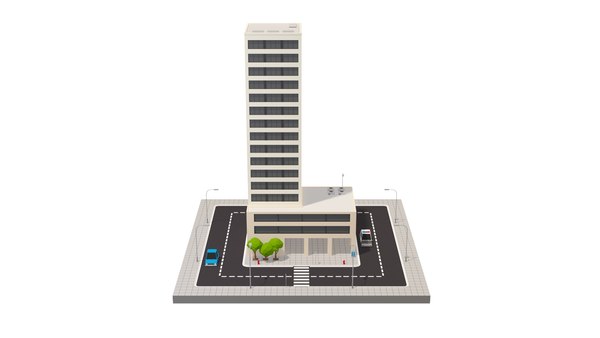 Cartoon Skyscraper 3D - TurboSquid 1854480