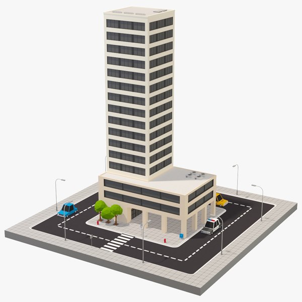 Cartoon Skyscraper 3D - TurboSquid 1854480