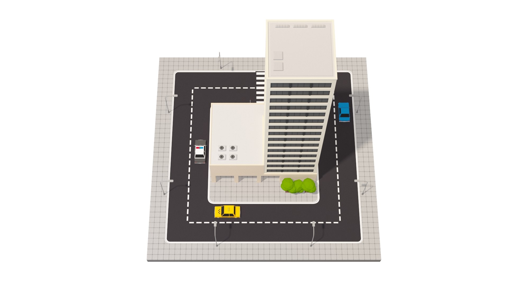 Cartoon Skyscraper 3D - TurboSquid 1854480