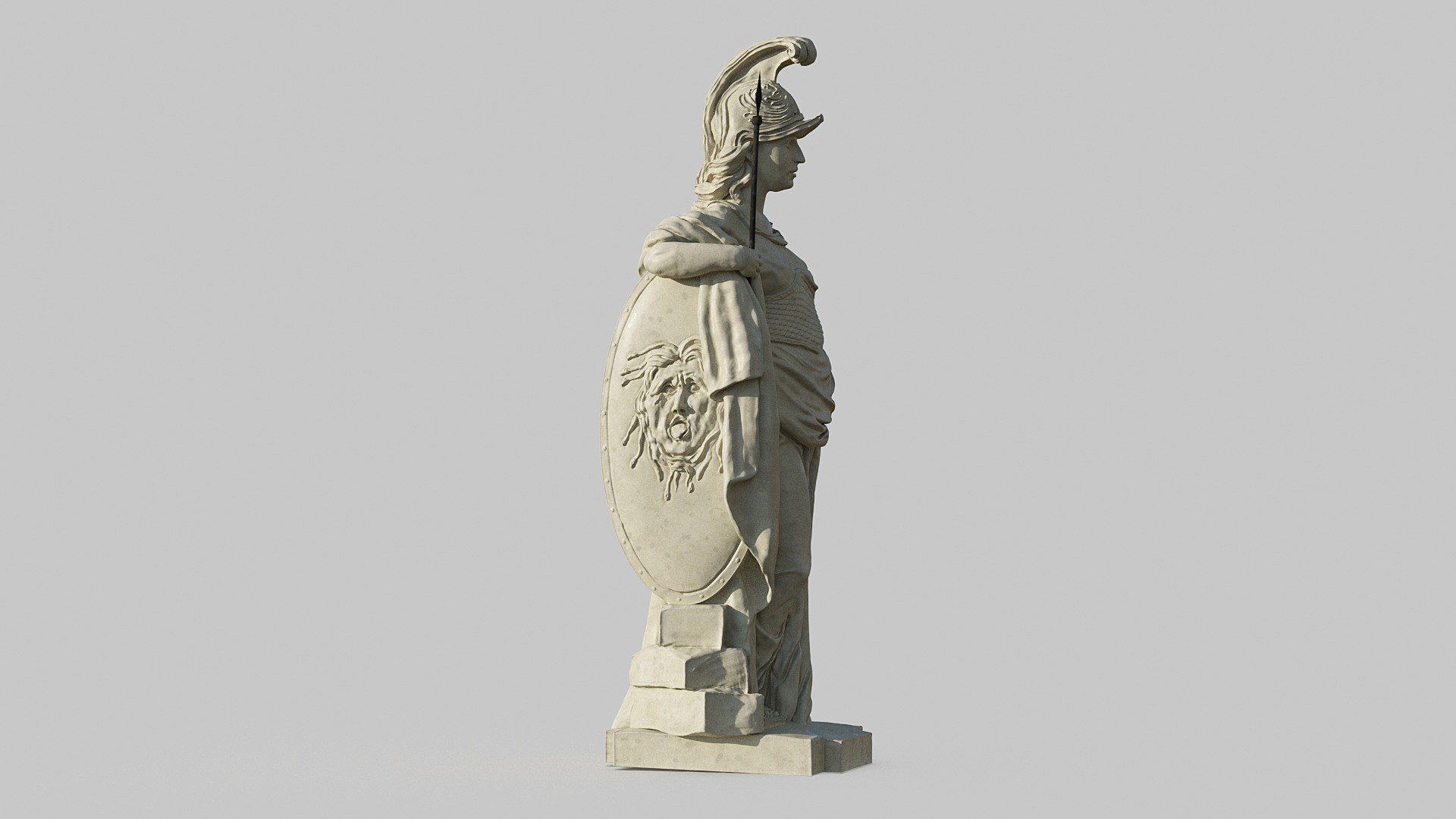3D Minerva Statue - TurboSquid 1790504