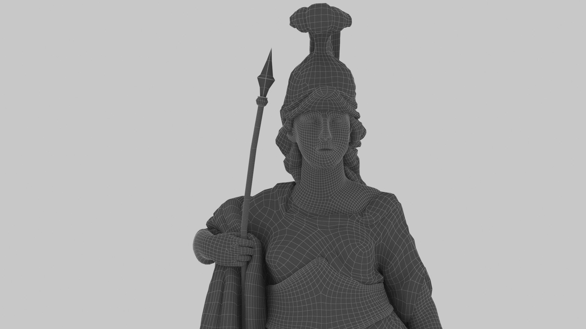 3D Minerva Statue - TurboSquid 1790504