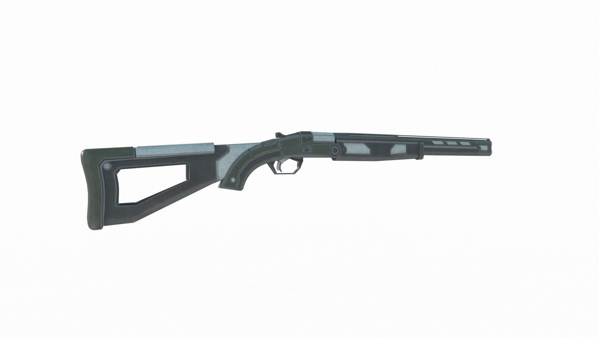 3D Model Science Fiction Style Shotgun - TurboSquid 2271960
