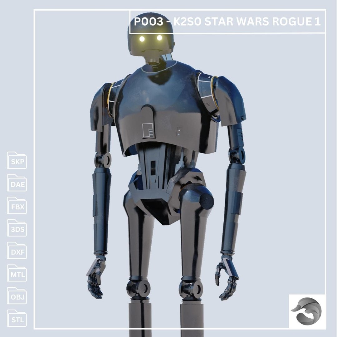 3D P003 K-2SO STAR WARS RG1 - TurboSquid 2049845