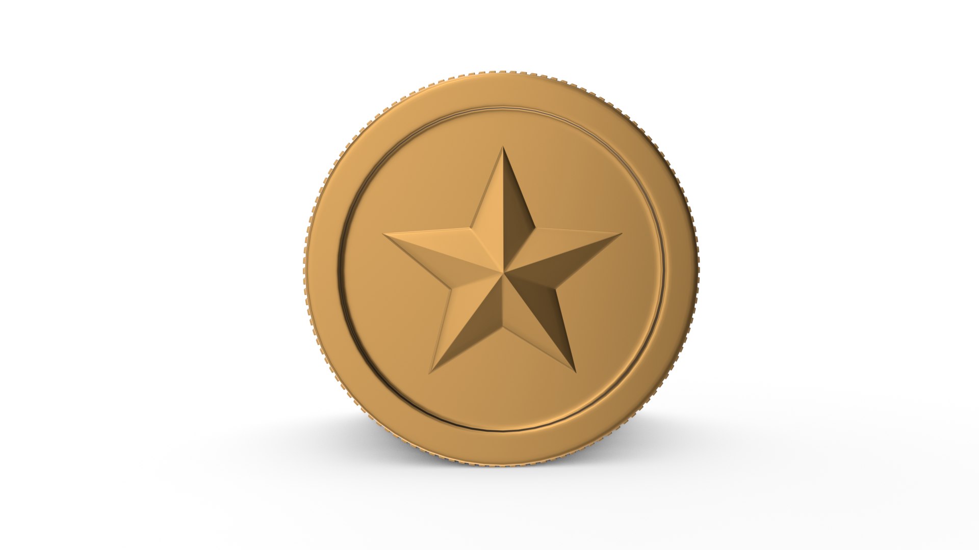 3D Star Coin Model - TurboSquid 2130657