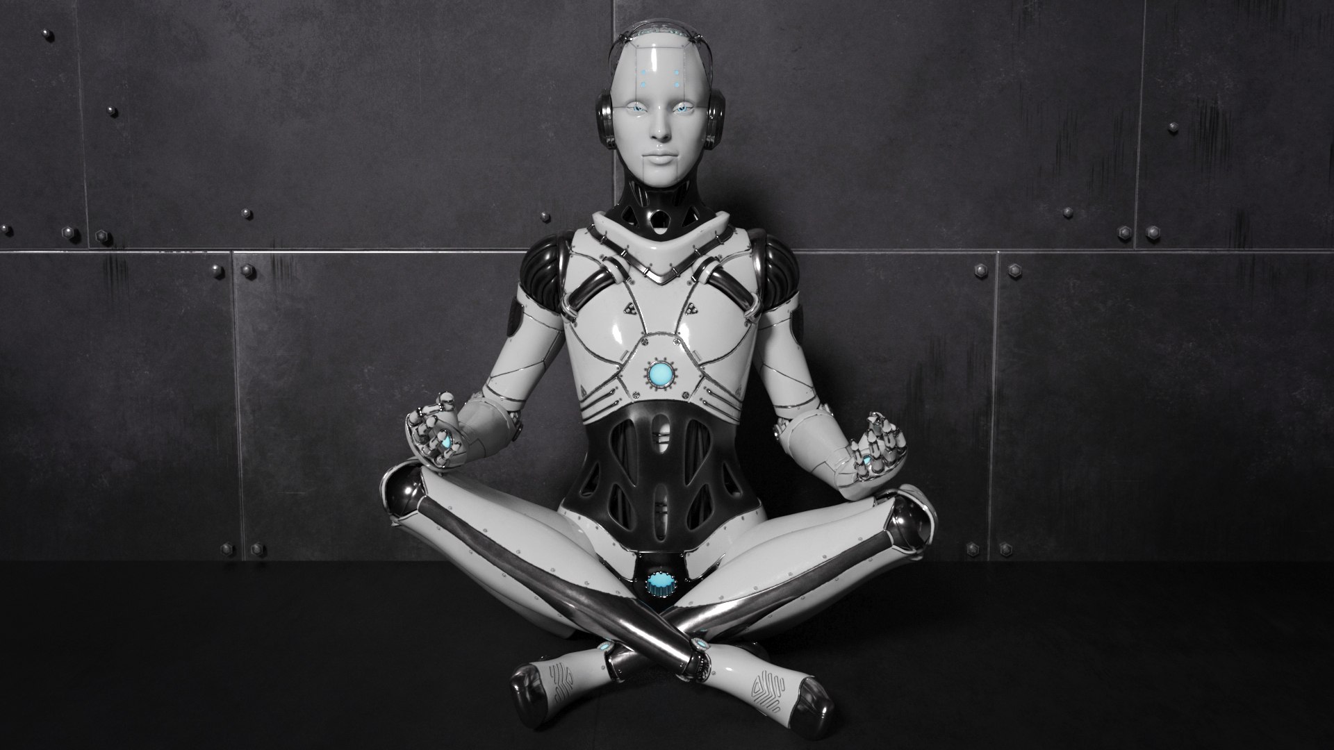 3D model Cyborg Robot Androgyne RIGGED - TurboSquid 2173920