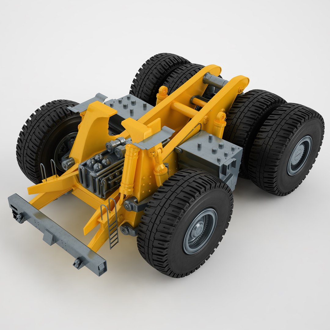 Mining truck chassis 3D model - TurboSquid 1563907