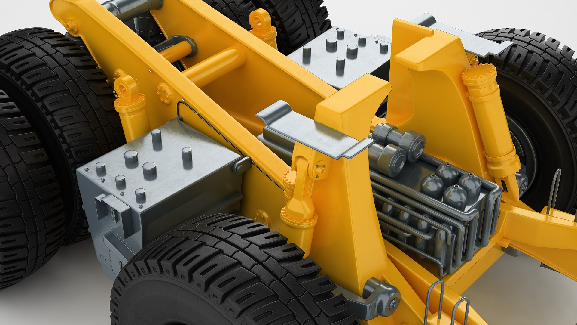 Mining truck chassis 3D model - TurboSquid 1563907