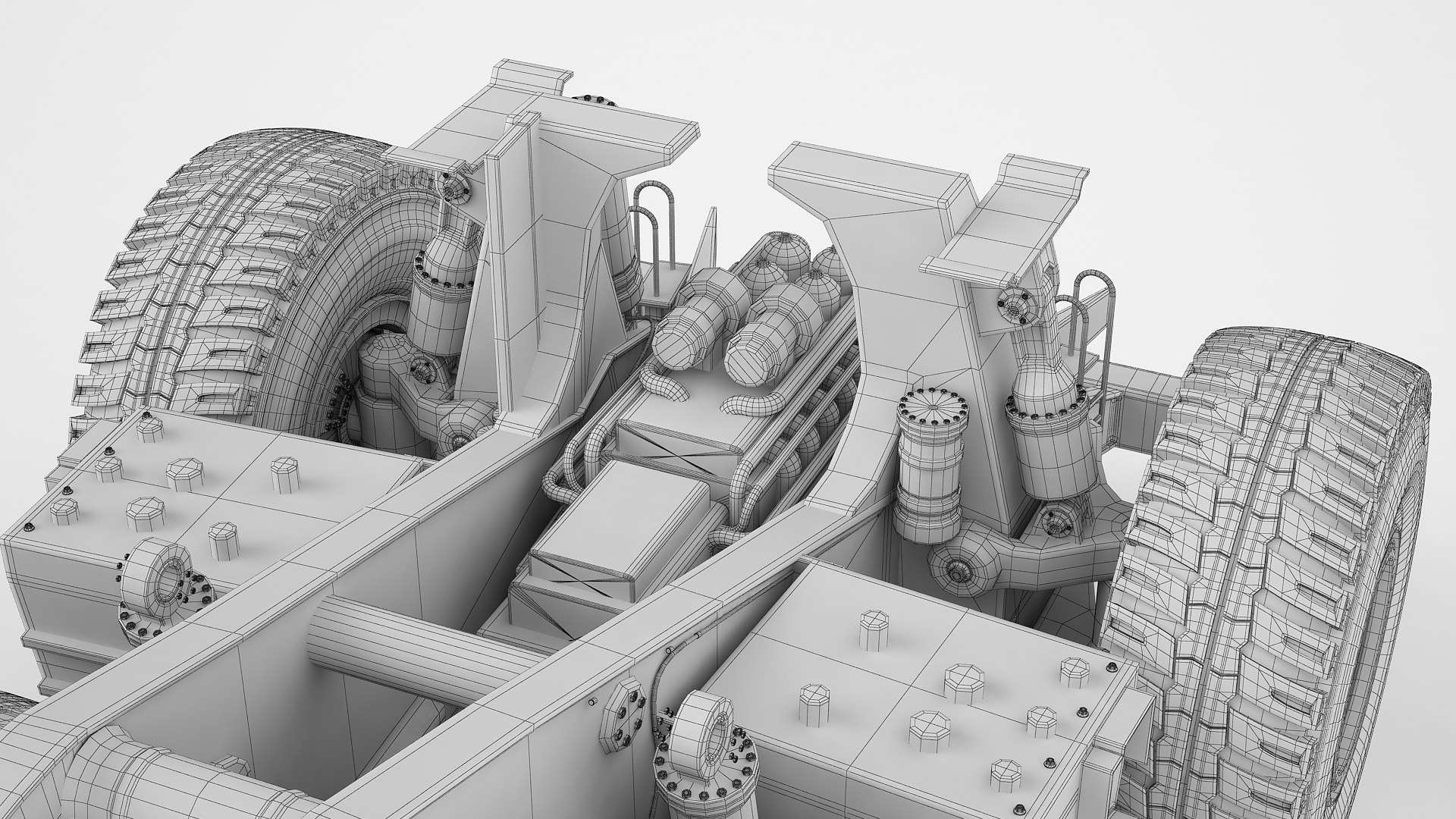 Mining Truck Chassis 3D Model - TurboSquid 1563907