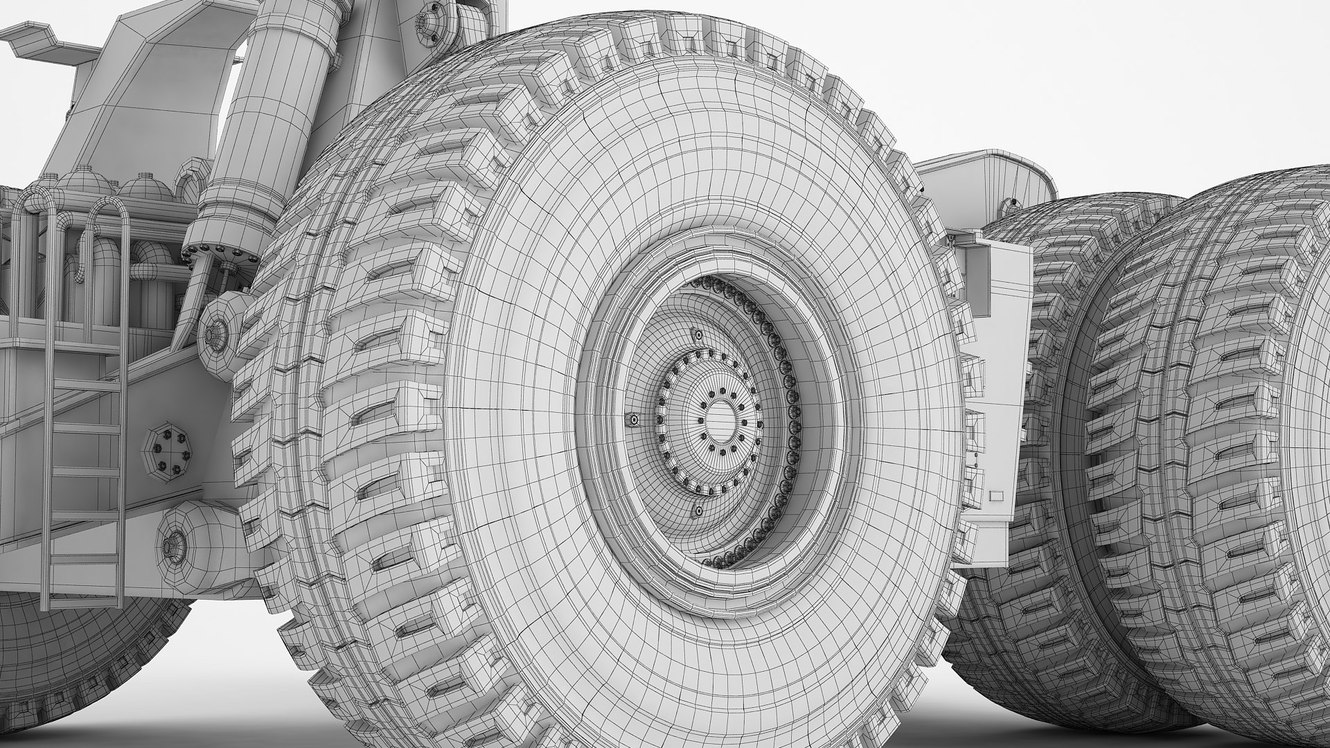 Mining truck chassis 3D model - TurboSquid 1563907