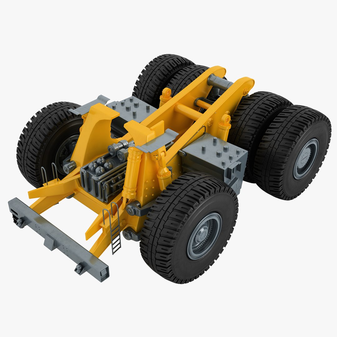 Mining truck chassis 3D model - TurboSquid 1563907