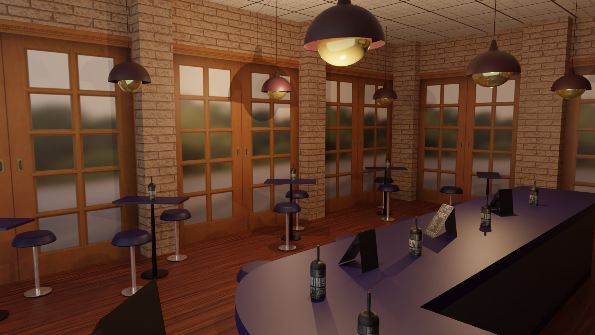 Bar Cafe Restaurant Pub 3D Model - TurboSquid 2132072