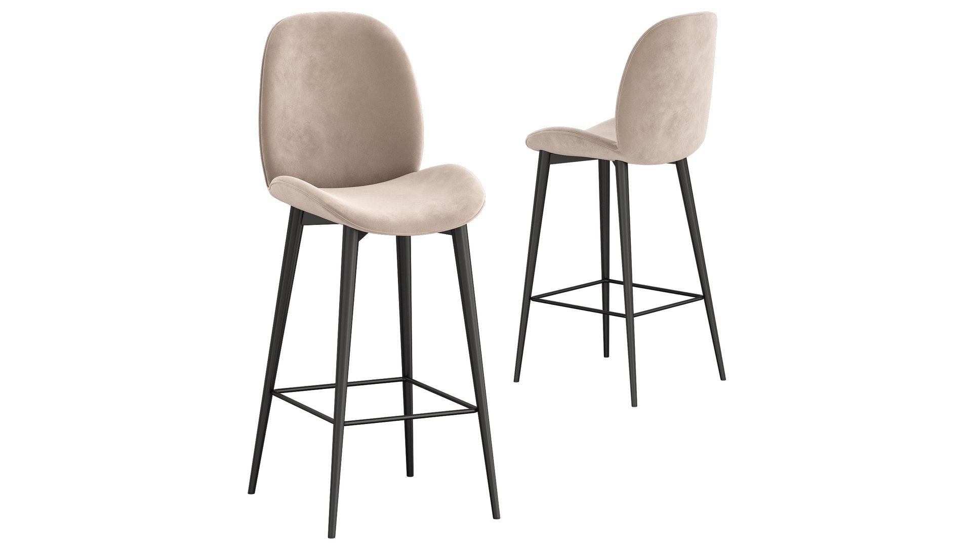 Anetti Clara Barstool 3D Model - TurboSquid 2301693