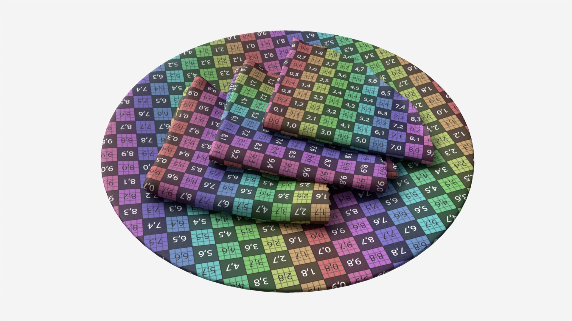 Pancakes Triangular Shape On Plate 3D Model - TurboSquid 1988567