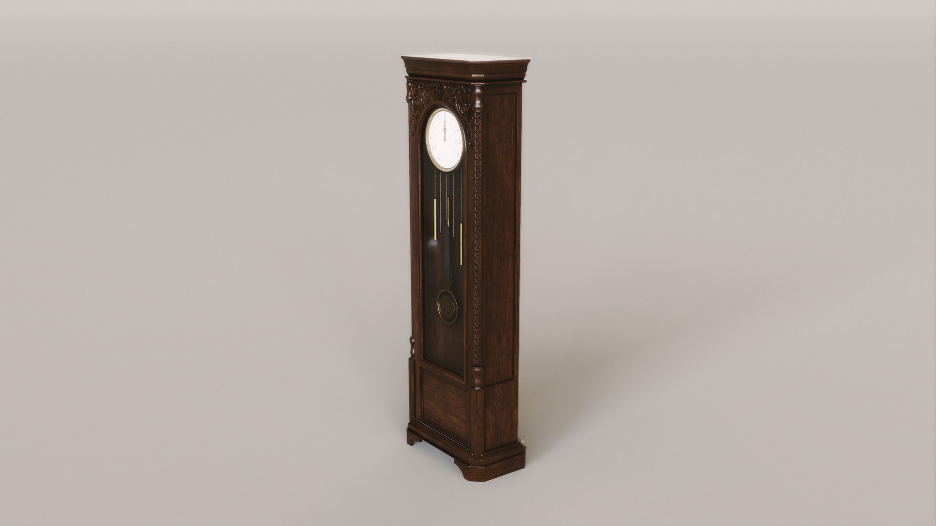 3D Grandfather Clock - TurboSquid 1383716