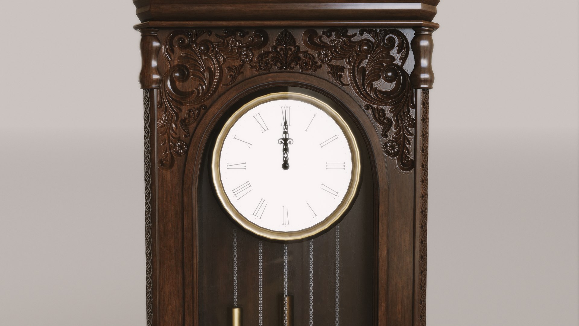3D Grandfather Clock - TurboSquid 1383716