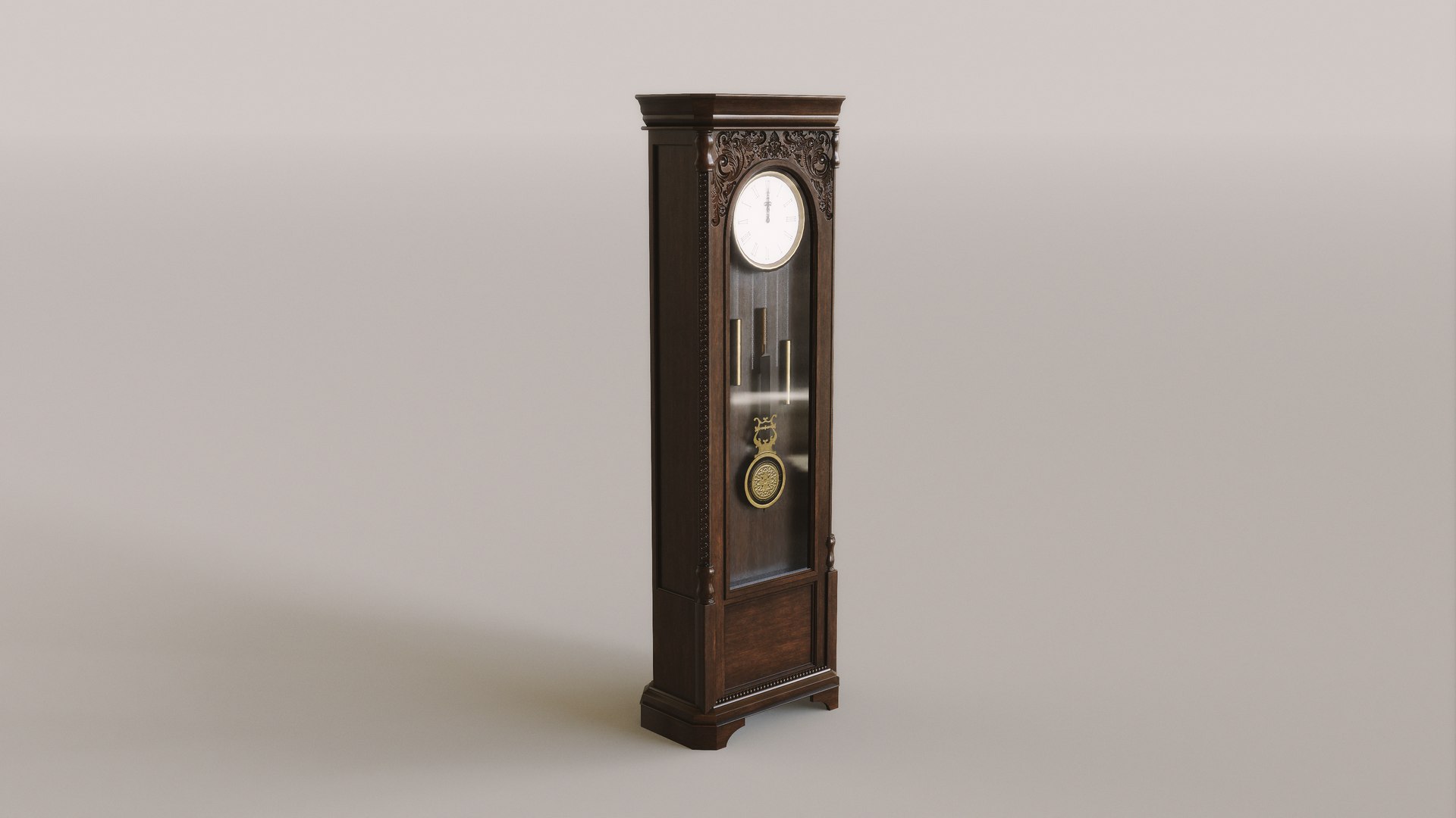 3D Grandfather Clock - TurboSquid 1383716