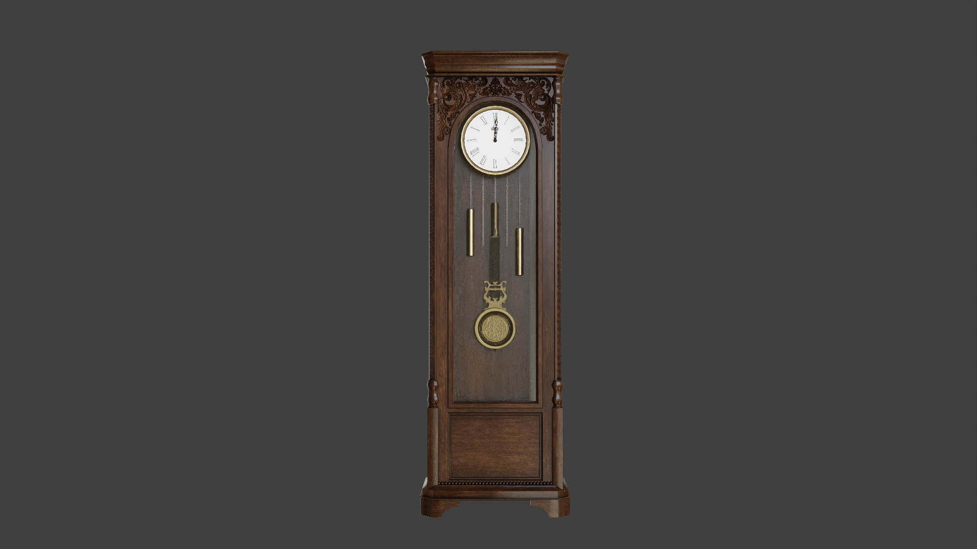 3D Grandfather Clock - TurboSquid 1383716