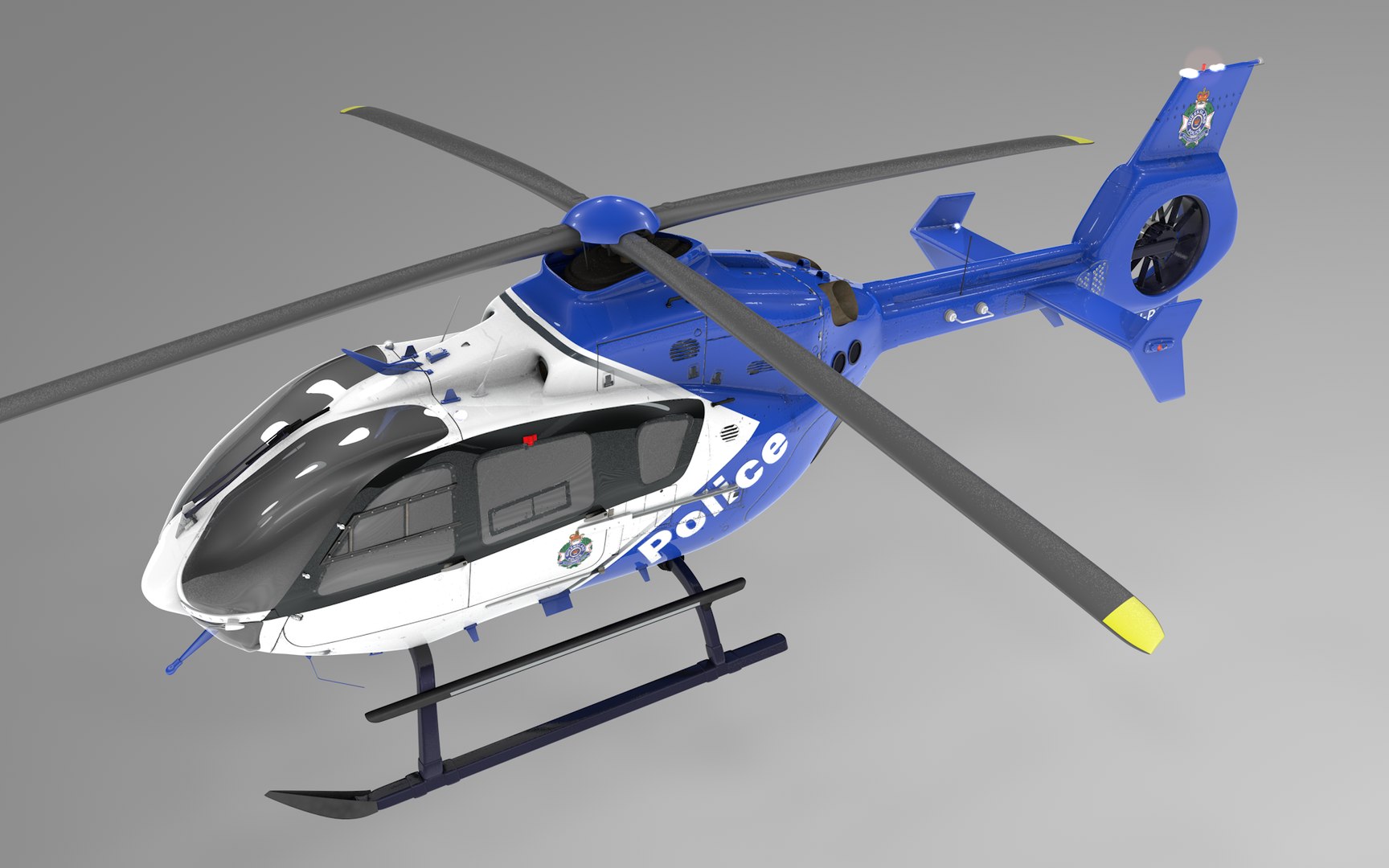3D model Eurocopter EC-135 QUEENSLAND POLICE L1980 - TurboSquid 2057022