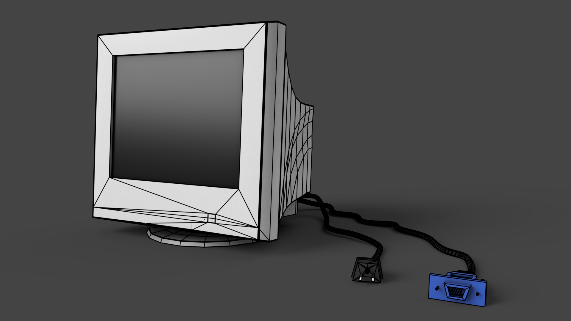 Vintage CRT Monitor - Low Poly Game Asset 3D - TurboSquid 1794672