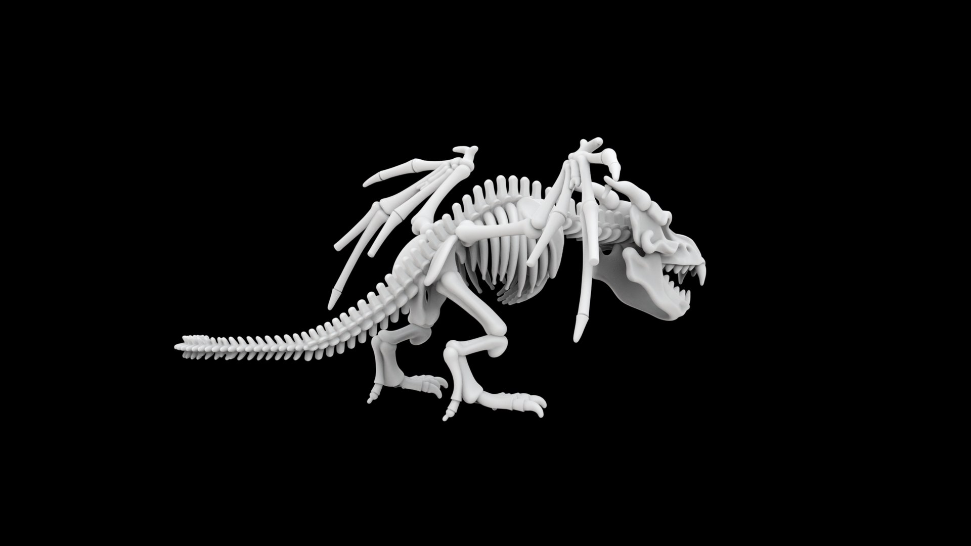 Skeleton Dragon 3D Print Model 3D Model - TurboSquid 2448676