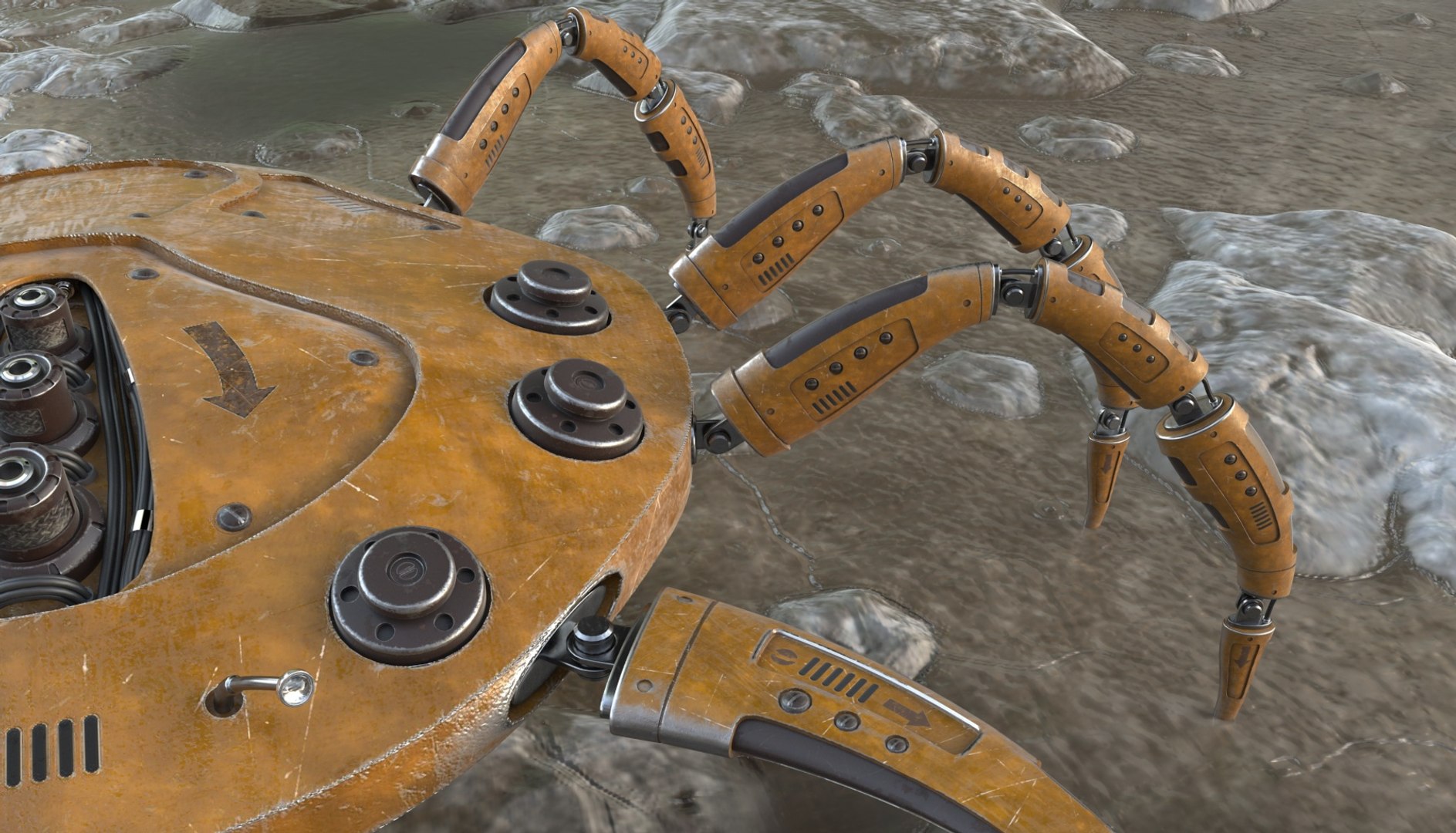 3D Robo Crab Robot Model - TurboSquid 1320690