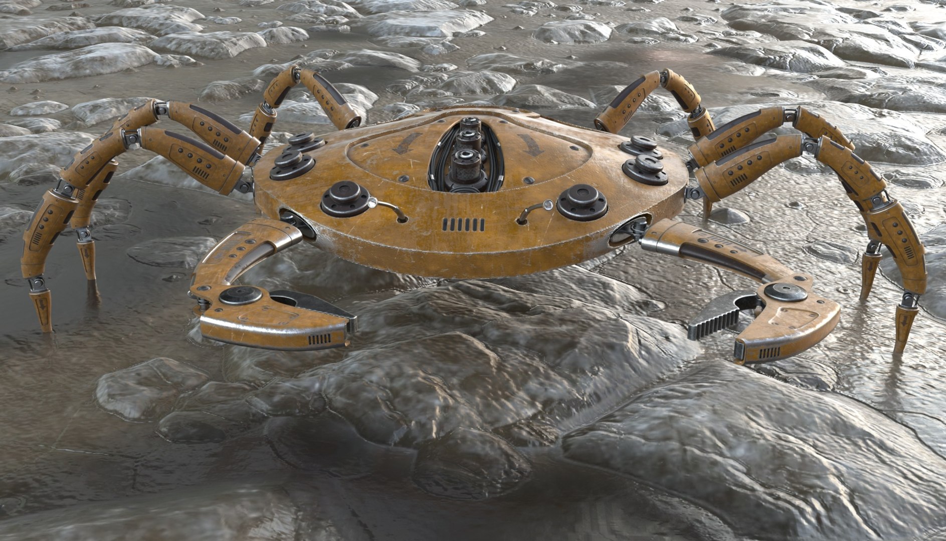3D Robo Crab Robot Model - TurboSquid 1320690