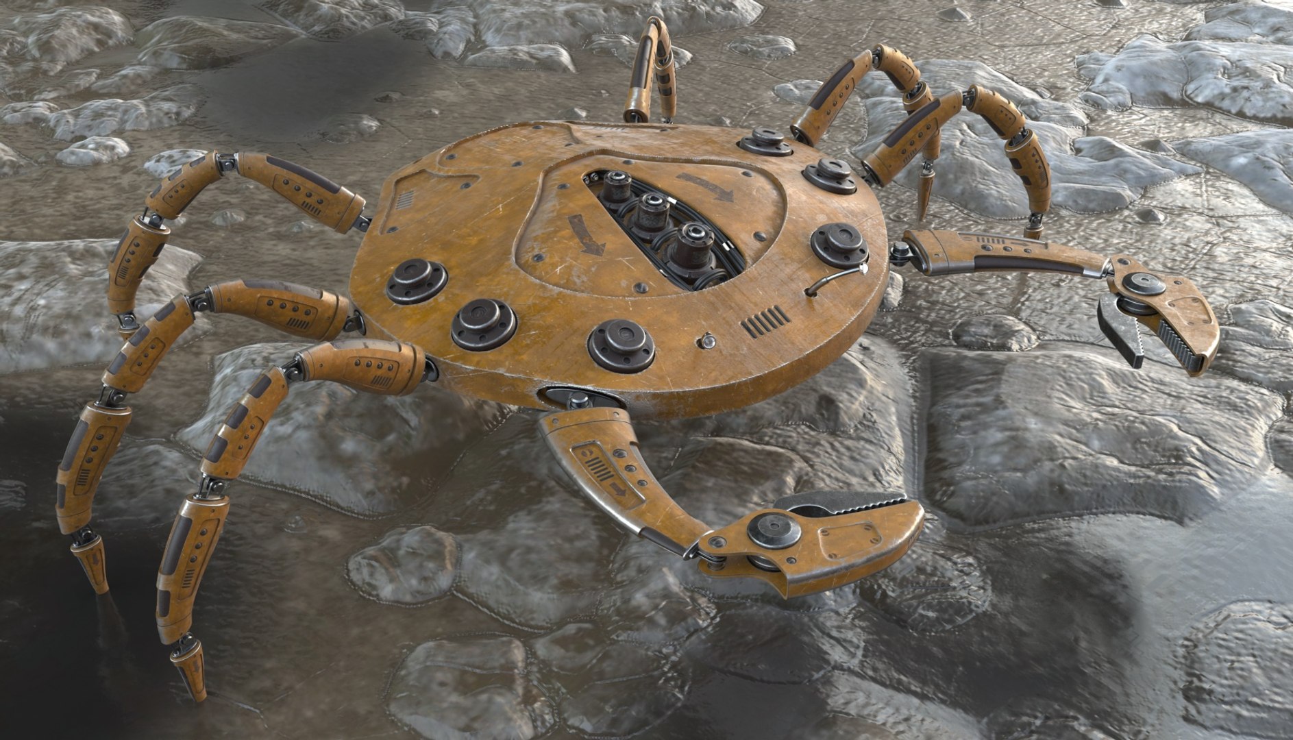 3D Robo Crab Robot Model - TurboSquid 1320690