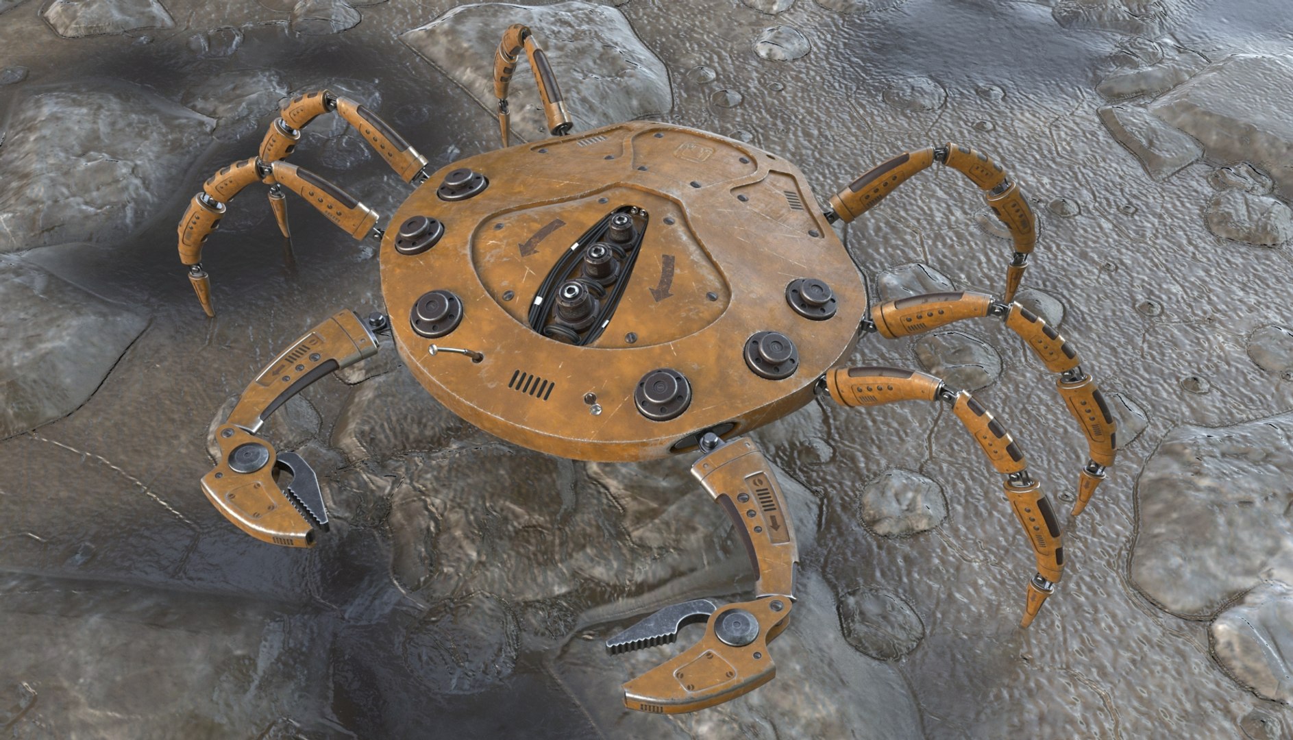 3D Robo Crab Robot Model - TurboSquid 1320690