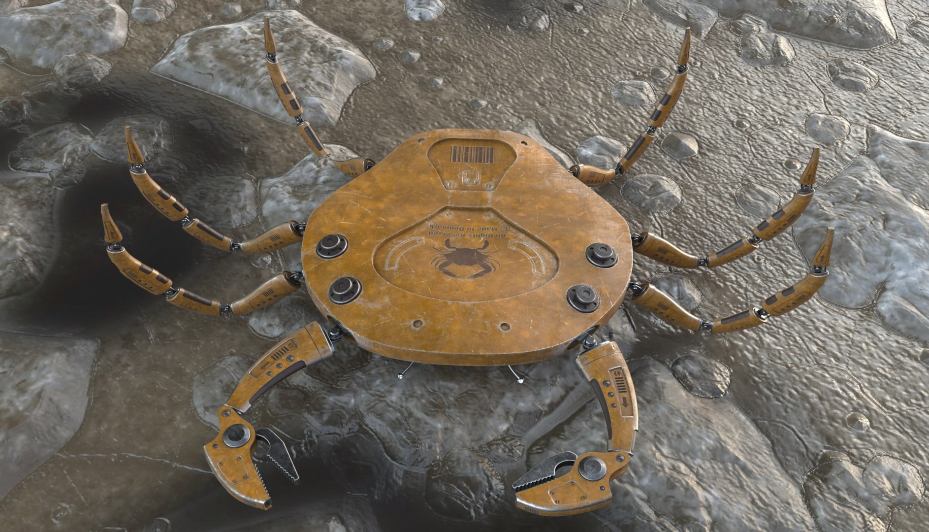 3D Robo Crab Robot Model - TurboSquid 1320690