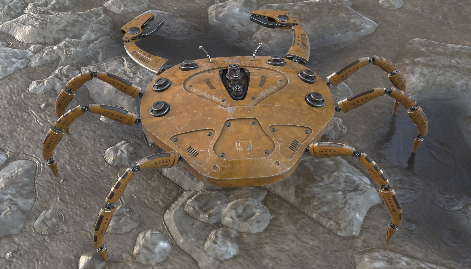 3D Robo Crab Robot Model - TurboSquid 1320690