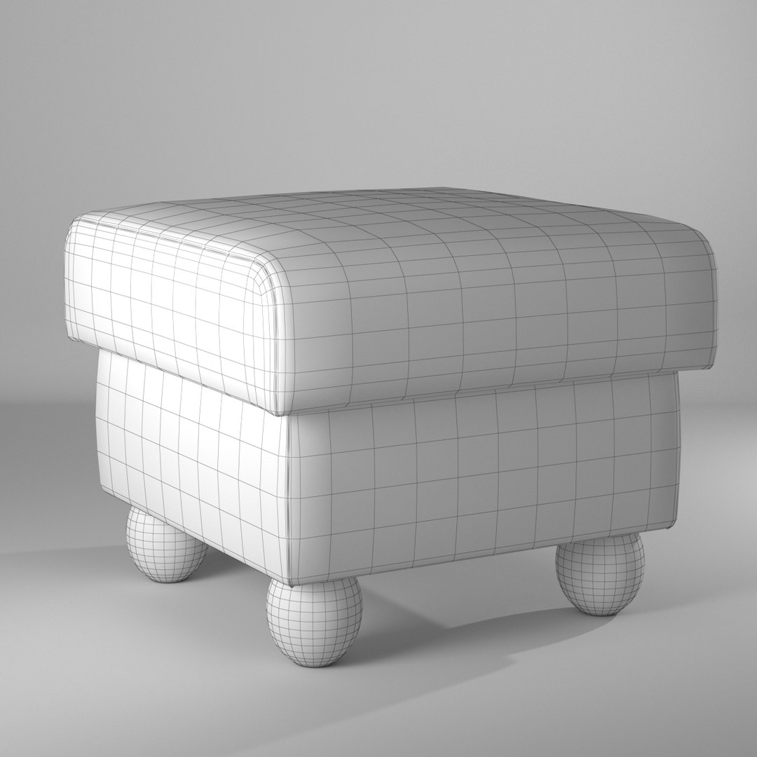 Poofs Set 4 Items 3D Model - TurboSquid 1487958