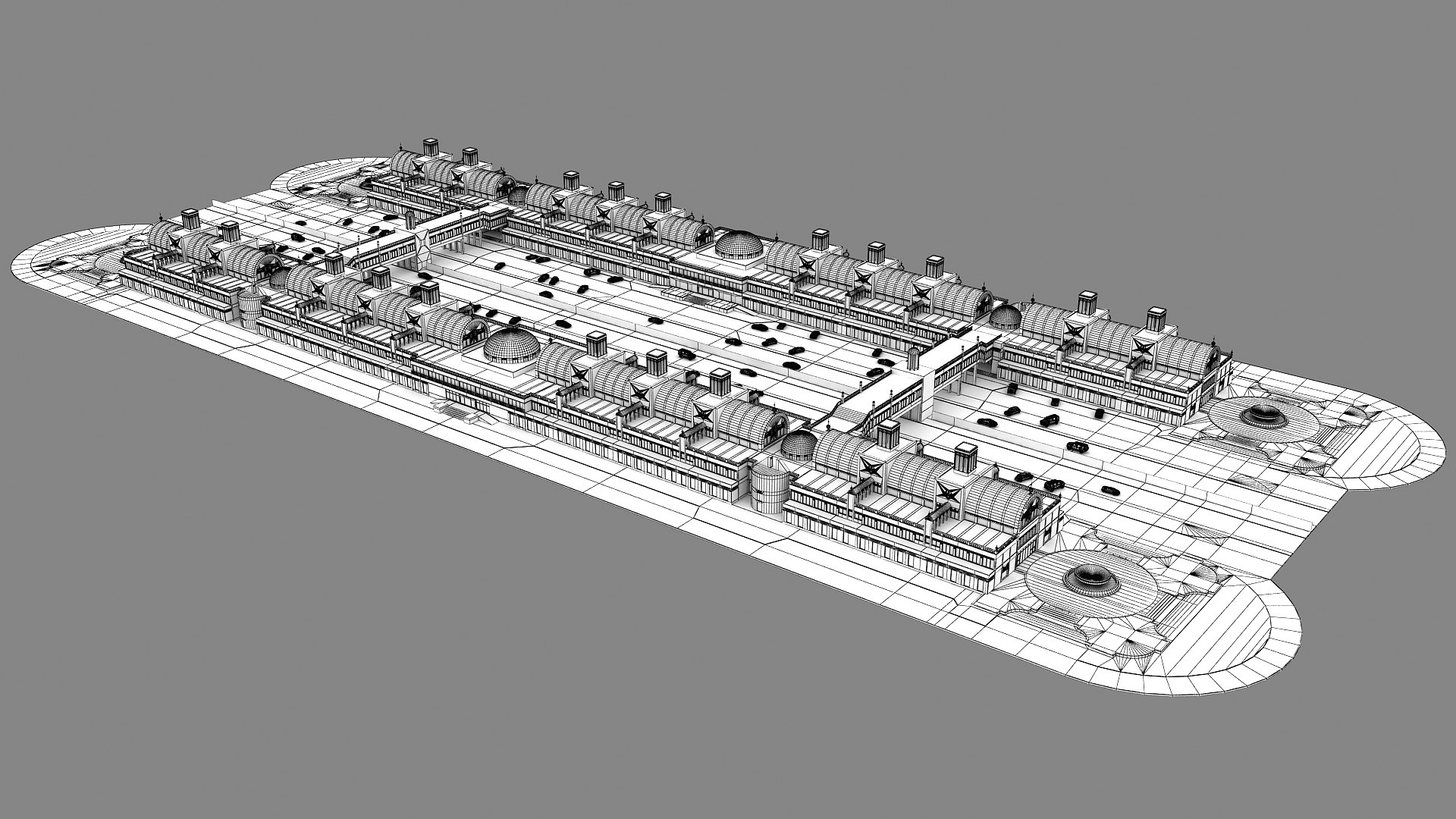 Sharjah Central Blue Souq Model - TurboSquid 2111300
