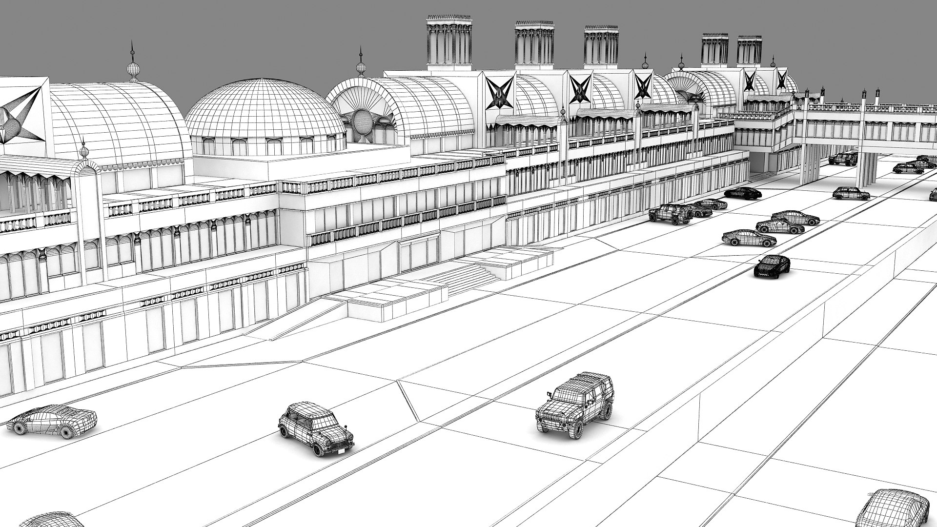 Sharjah Central Blue Souq Model - TurboSquid 2111300