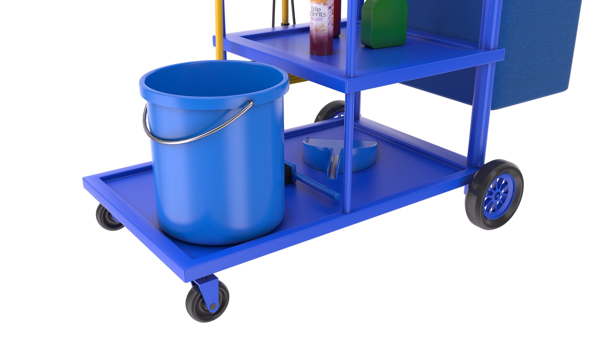 Cleaning Cart - Blue Model - TurboSquid 1908940