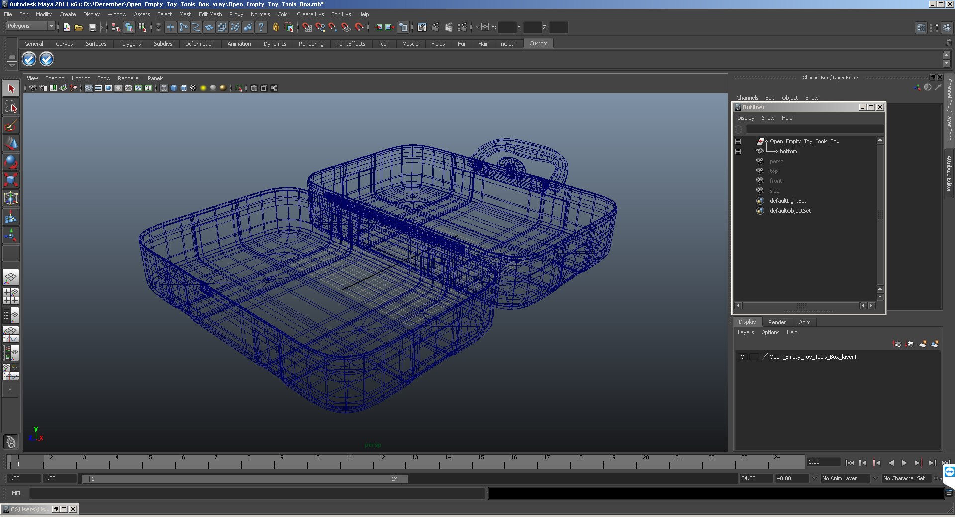 3D open toy tools box - TurboSquid 1357152