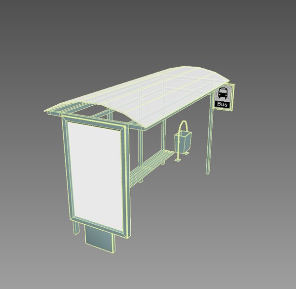 3d model bus station