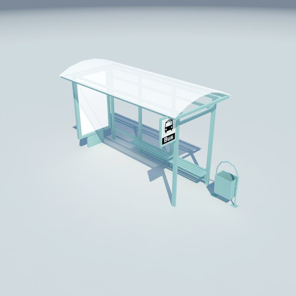 3d model bus station