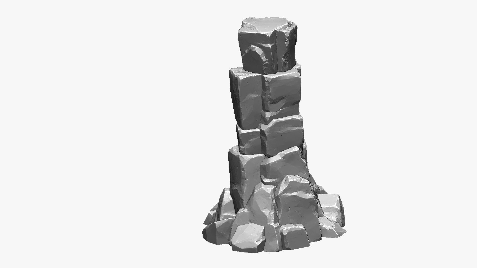 3D 3D Model Of Stone Columns Zbrush Sculpt Model - TurboSquid 2056505