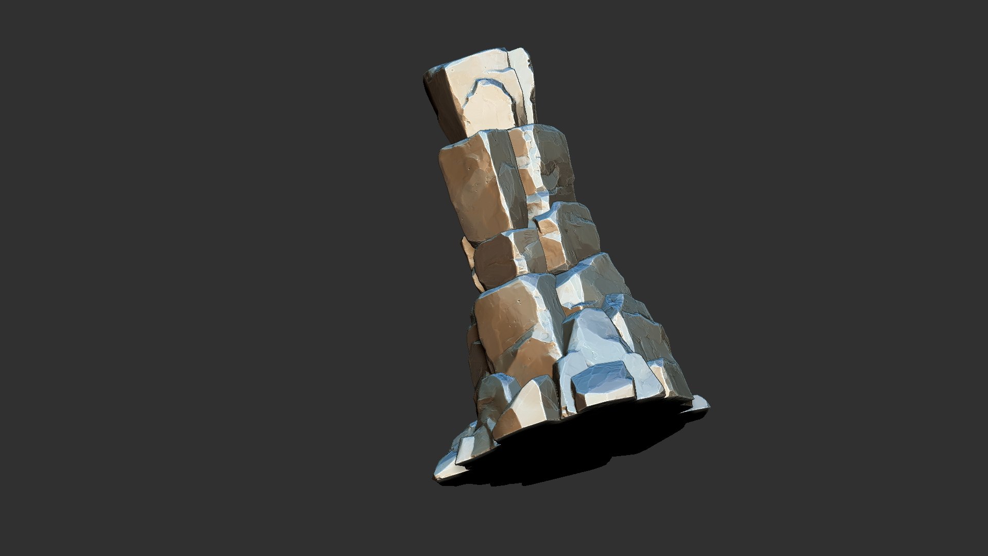 3D 3D Model Of Stone Columns Zbrush Sculpt Model - TurboSquid 2056505